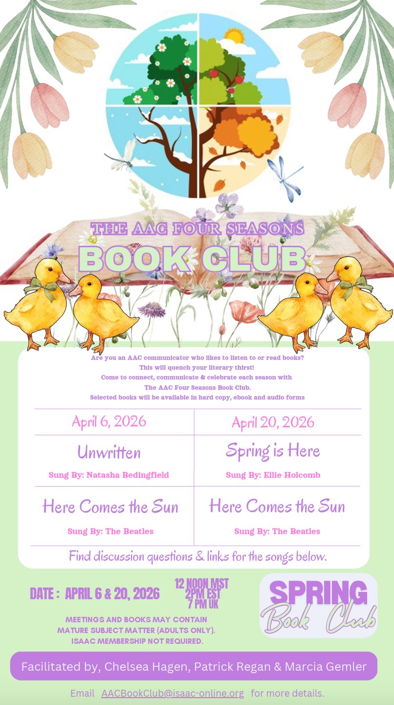 ISAAC – AAC Four Seasons Book Club